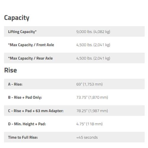 XPR-9TF - 9000lbs. Capacity 2 Post Lift with Floor Plate | Shop ...