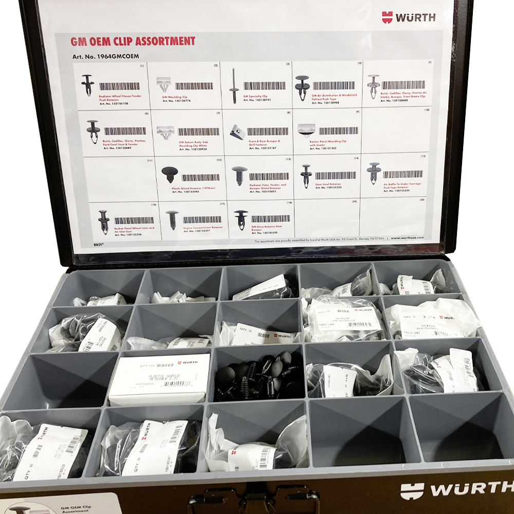 GM OEM Clip Assortment 685pc | Wurth USA