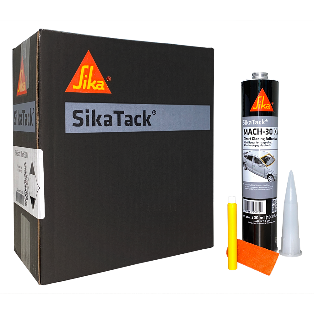 SikaTack Mach30 Auto Glass Adhesive 10 Cartridge Kit With Primer ...