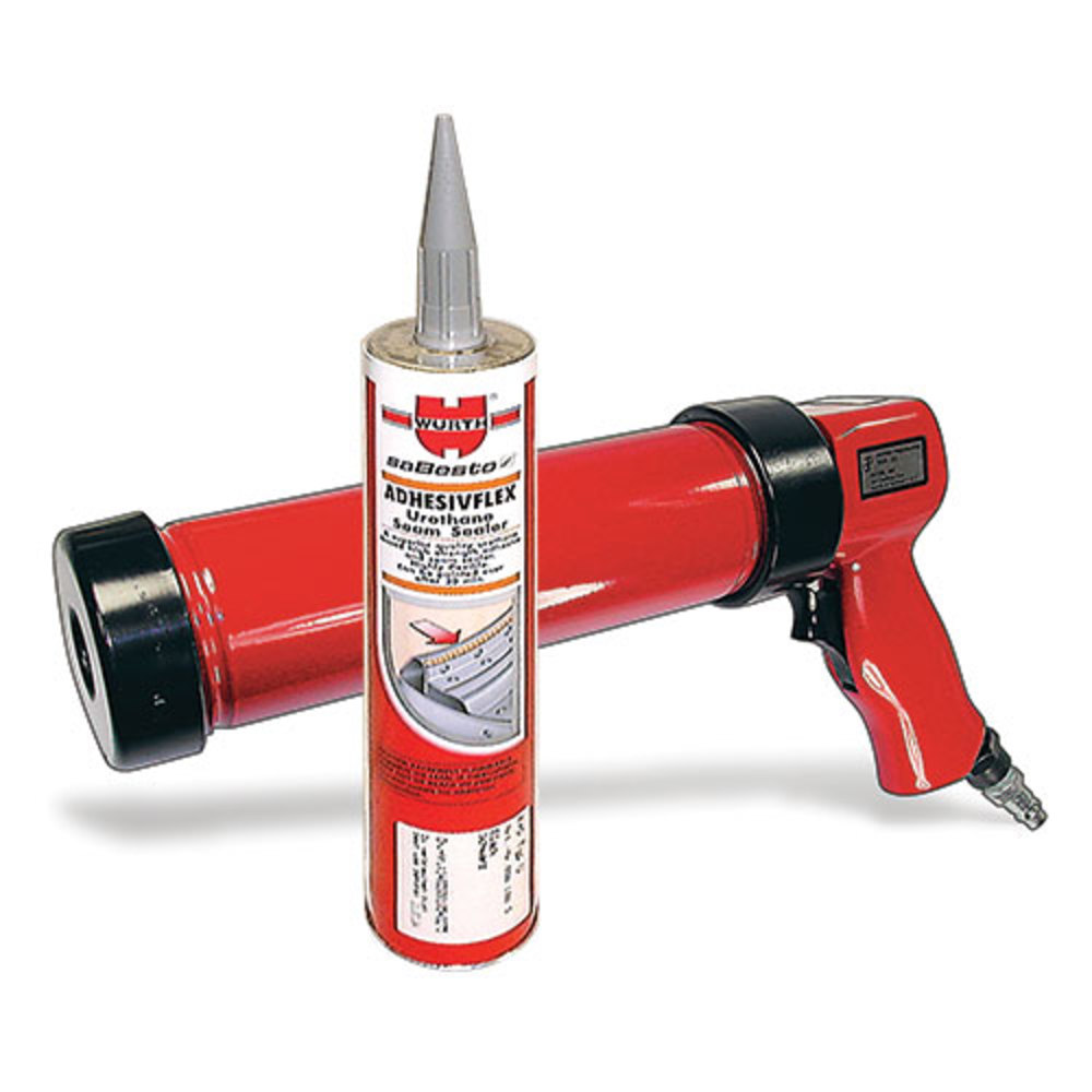 Adhesiveflex Black with Pneumatic Caulk Gun | Wurth USA