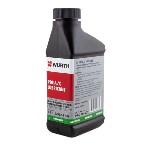 POE A/C Lubricant R12 & R134A 8 Oz | Wurth USA