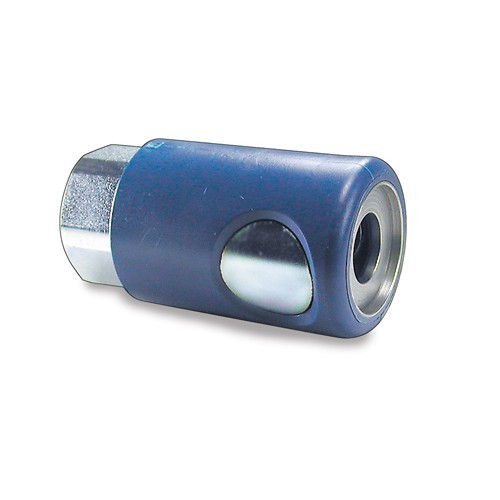 Blue Push Button 1/4 Female Air Coupler | Safety & Push Button | Air ...