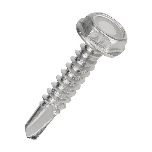 12 X 1-1/4 Hex Washer Head TEK Screw -Standard - #3 Point - 410 Stainless Steel | Wurth USA